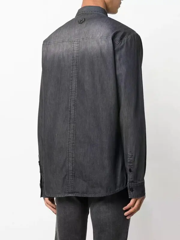 Philipp Plein Plein™ Logo Denim Shirt