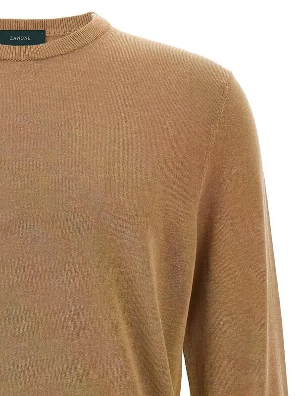 ZANONE Cotton Jumper - Brown
