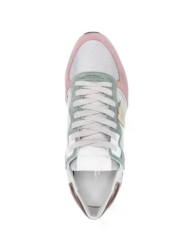 Philippe Model Logo-patch Low-top Sneakers - Grey