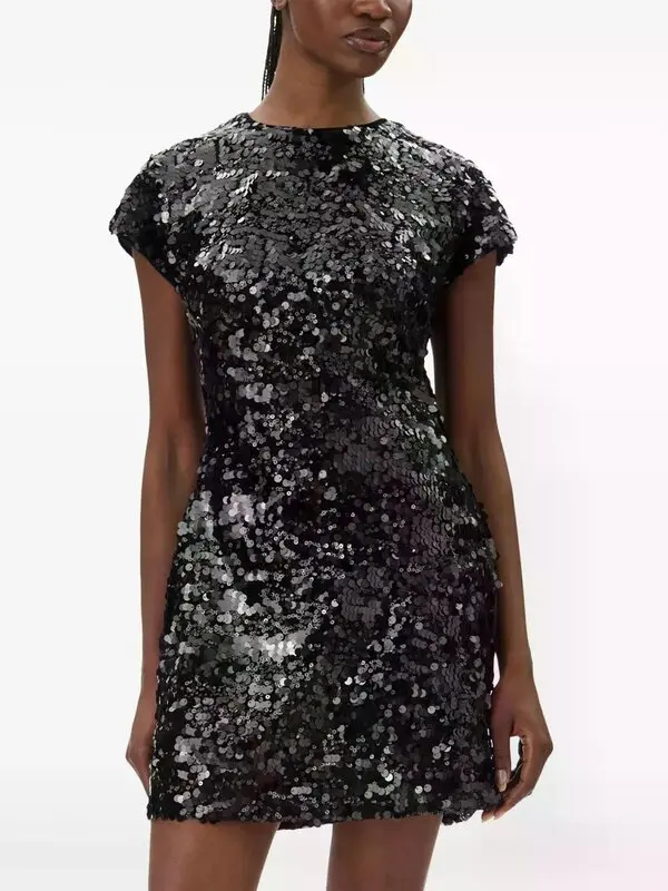 GANNI Sequin-embellished Mini Dress