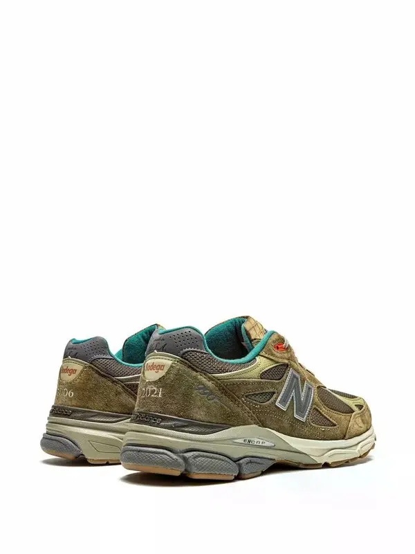 NEW BALANCE X Bodega 990 V3 Anniversary Sneakers - Green
