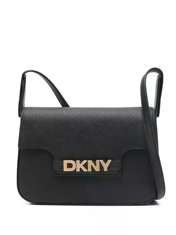 Dkny Logo-lettering Crossbody Bag - Black