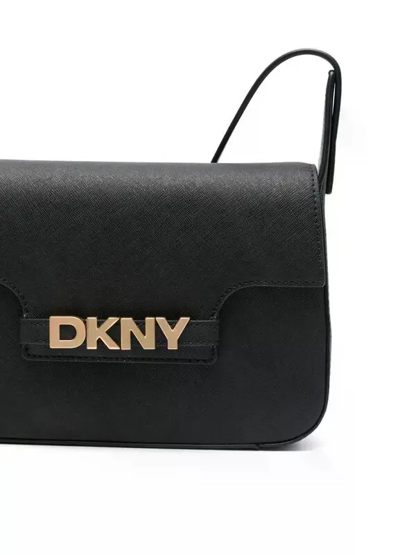Dkny Logo-lettering Crossbody Bag - Black