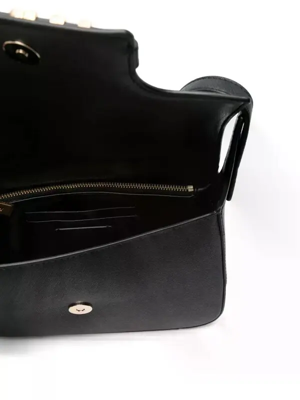 Dkny Logo-lettering Crossbody Bag - Black
