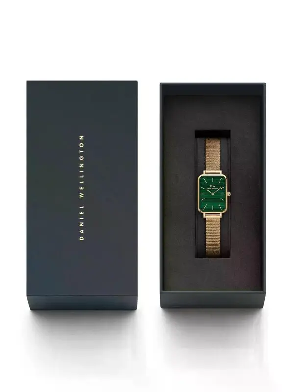 DANIEL WELLINGTON Quadro Pressed Evergold 20x26mm - Green