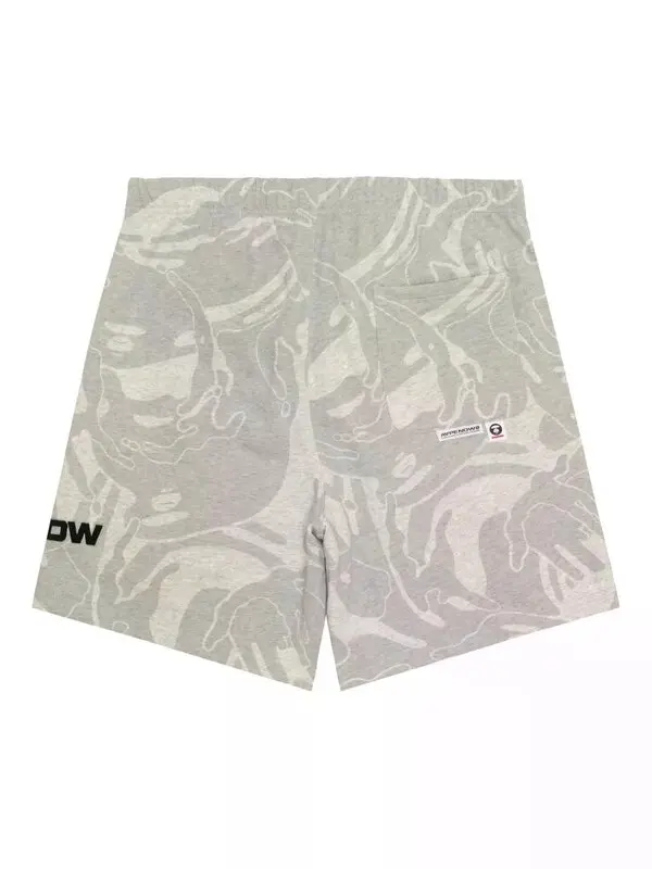 AAPE BY *A BATHING APE Cotton-blend Graphic Print Shorts