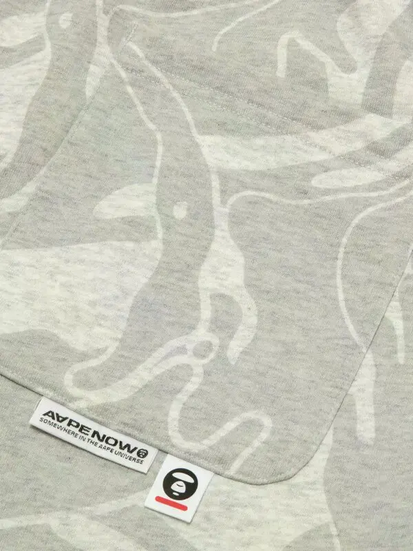 AAPE BY *A BATHING APE Cotton-blend Graphic Print Shorts