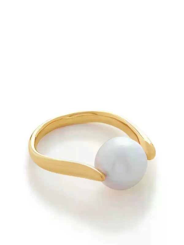 Monica Vinader Nura Pearl-detail Ring