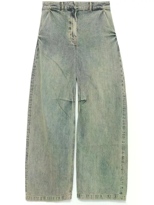 ENTIRE STUDIOS Acid Wash Wide Leg Jeans