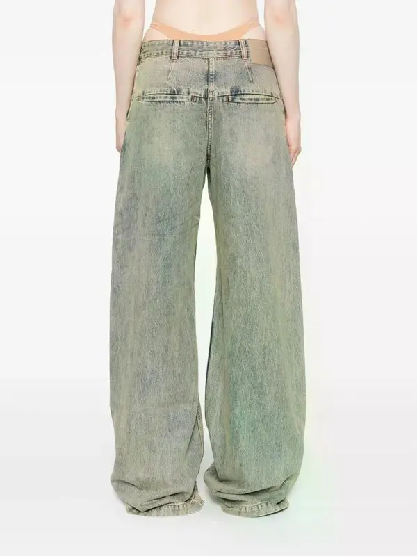 ENTIRE STUDIOS Acid Wash Wide Leg Jeans