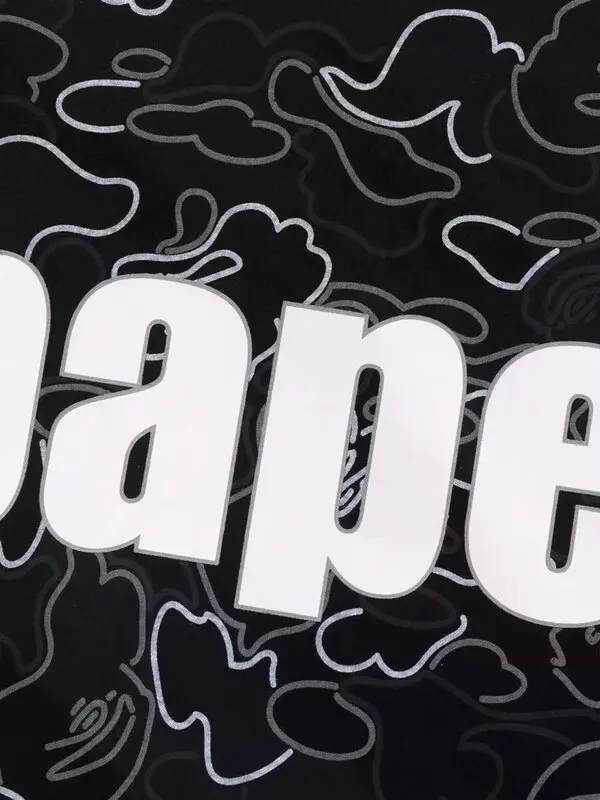 A BATHING APE Camouflage-print T-shirt - Black