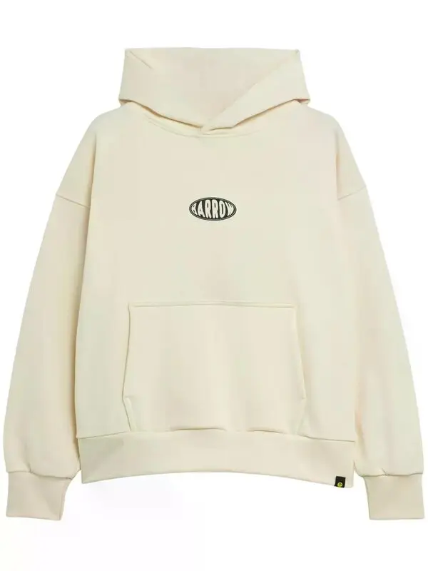 BARROW Logo Print Hoodie - Neutrals