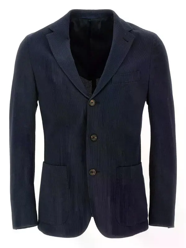 Eleventy Single-breasted Blazer - Blue