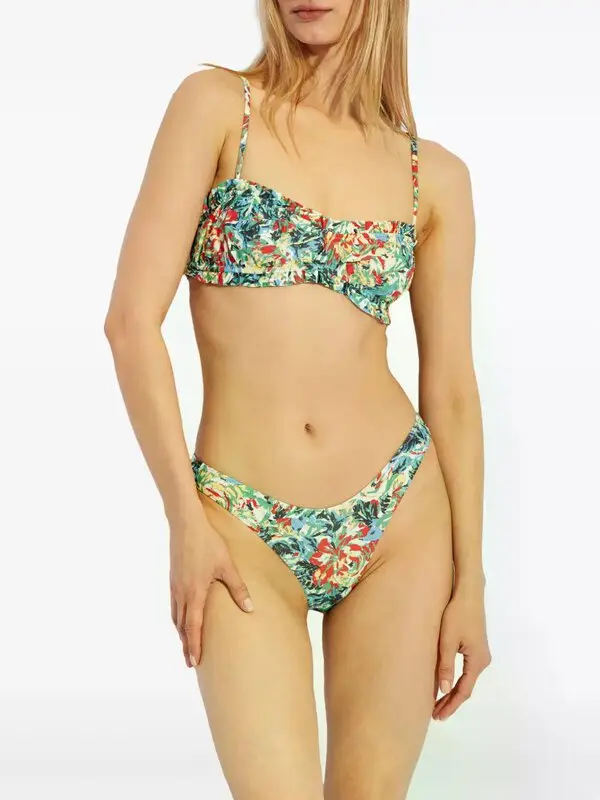 GANNI Floral-print Bikini Bottoms