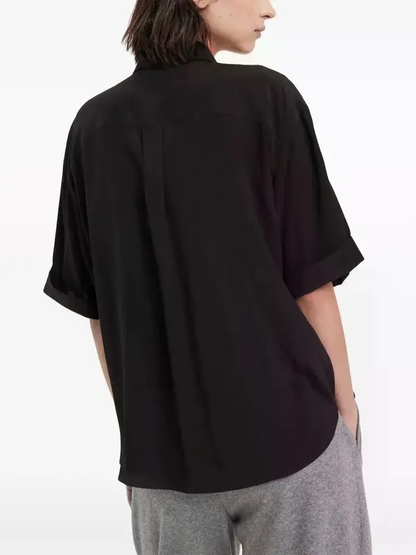 Brunello Cucinelli Monili-bead Embellished Silk Shirt