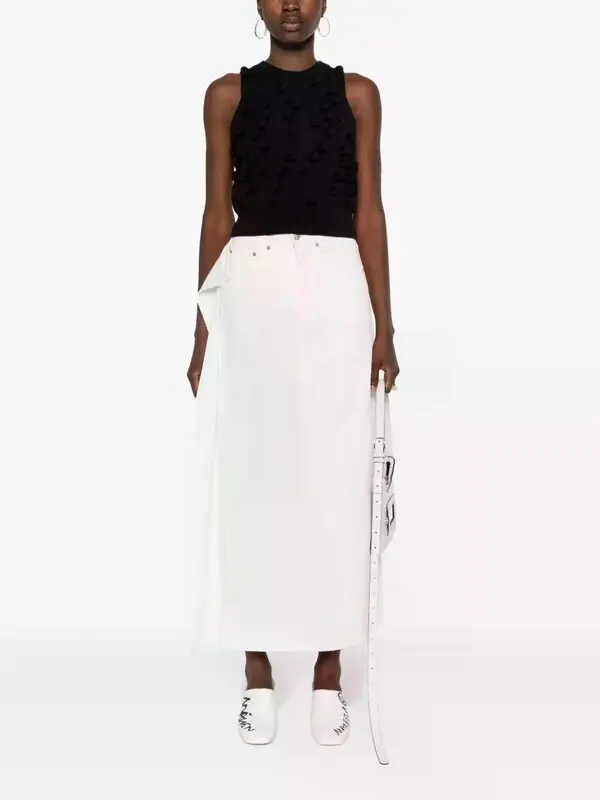 JW Anderson Loop-detailing Knitted Tank Top - Black