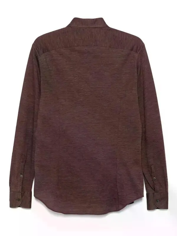 Corneliani Mélange-effect Shirt - Red