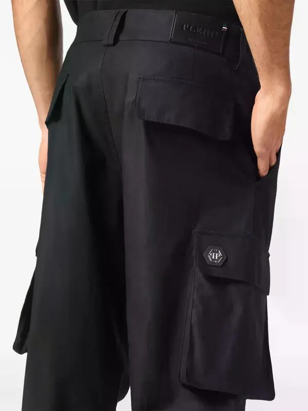 Philipp Plein Tapered-leg Cargo Pants - Black