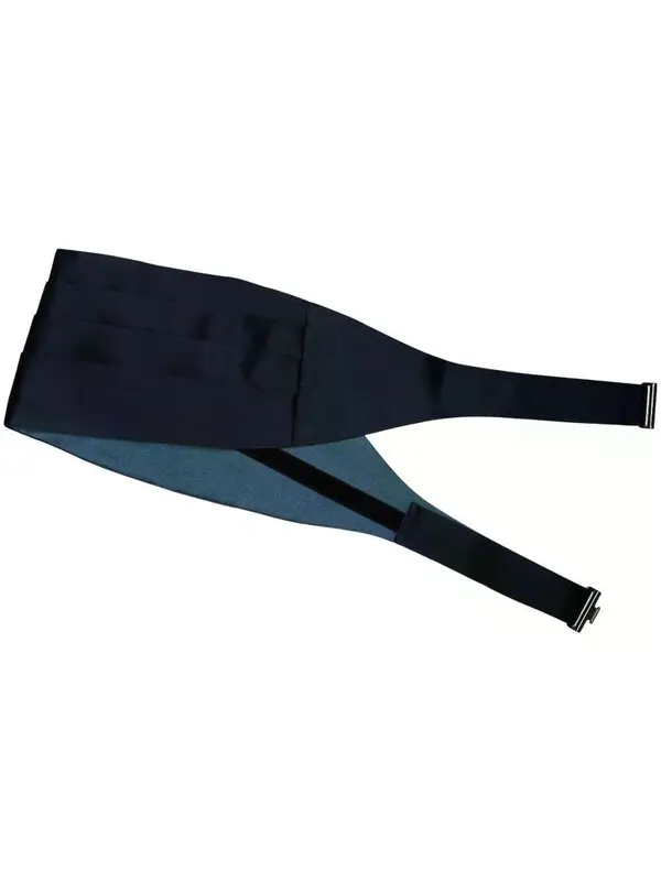 Brunello Cucinelli Satin Cummerbund - Blue