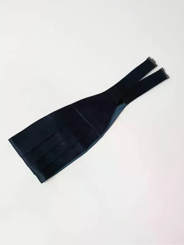 Brunello Cucinelli Satin Cummerbund - Blue