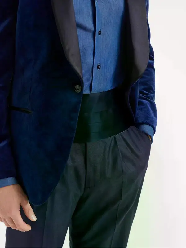 Brunello Cucinelli Satin Cummerbund - Blue