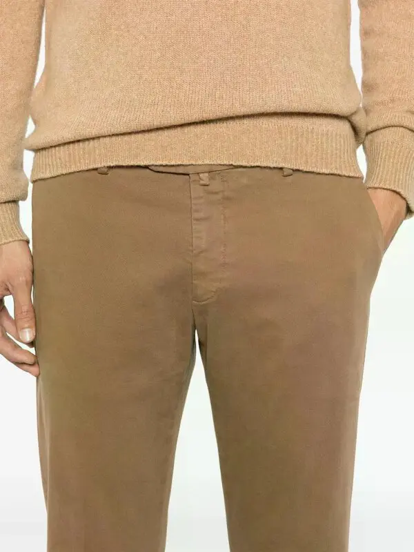 BRIGLIA 1949 Cotton Chino Trousers - Brown