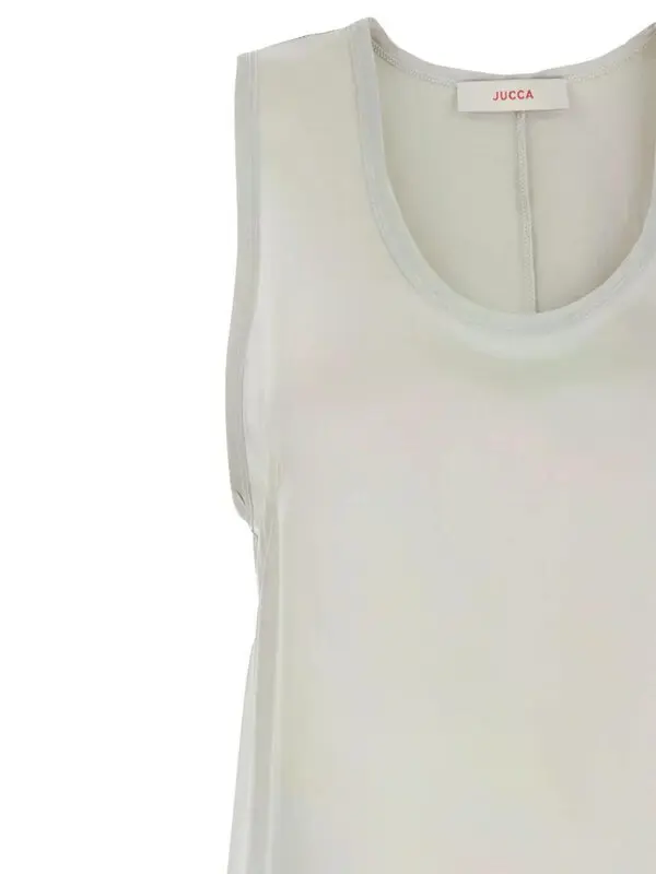 JUCCA Sleeveless U-neck Dress - Neutrals