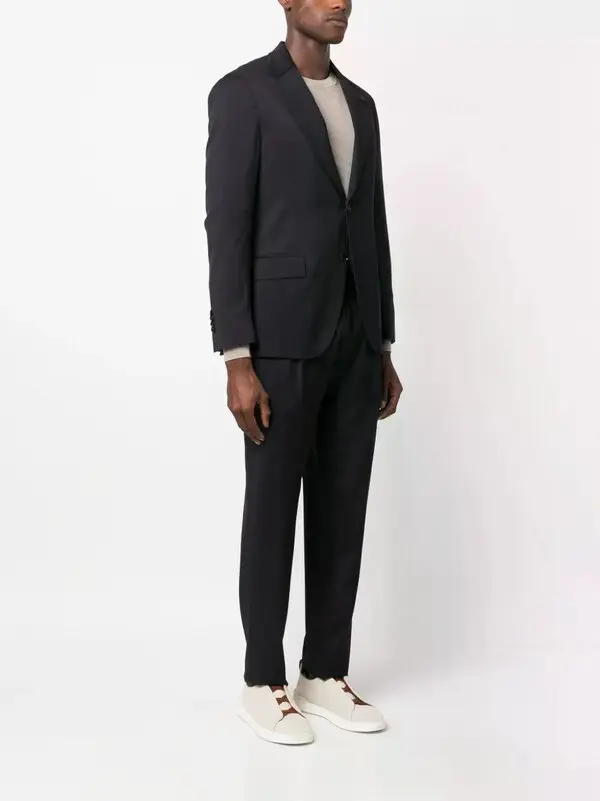 LARDINI Single-breasted Wool Suit Set - Blue