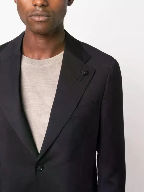 LARDINI Single-breasted Wool Suit Set - Blue