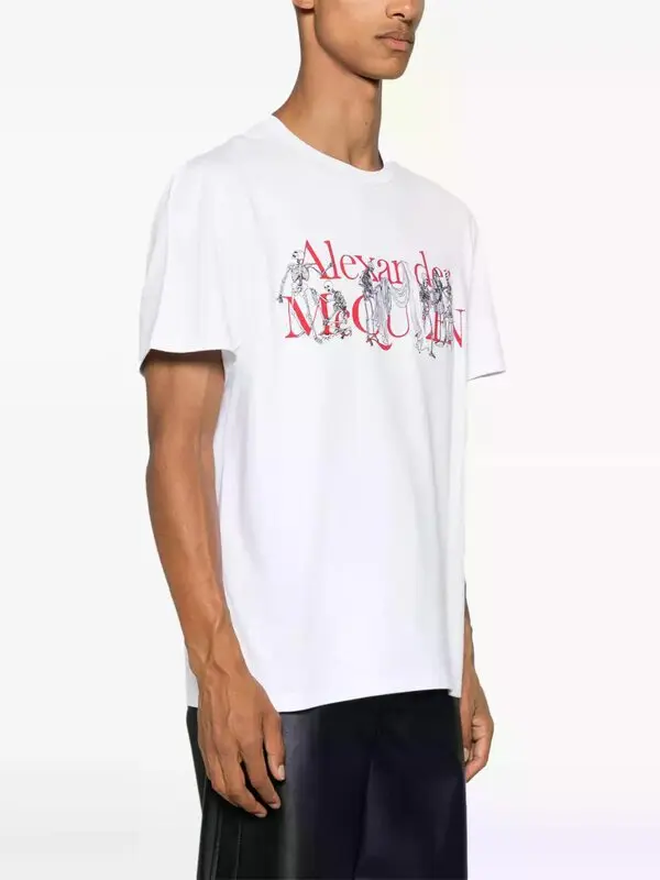 Alexander McQueen Tailor Skeleton-logo T-shirt