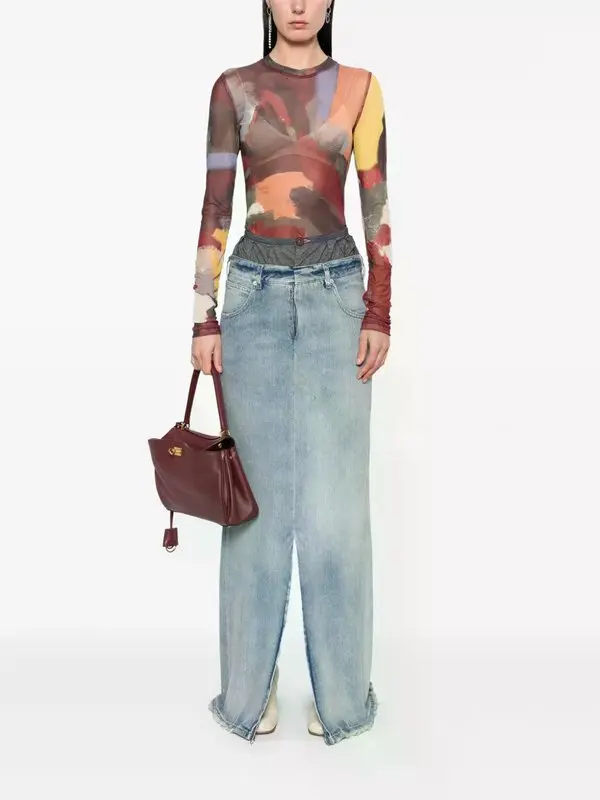MAISON MARGIELA Denim Maxi Skirt