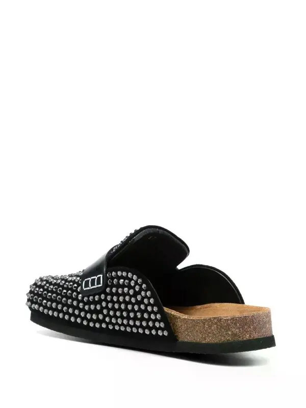 JW Anderson Crystal-embellished Leather Mules