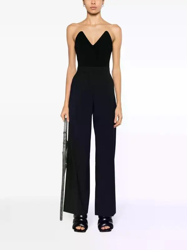 Coperni Ribbed-knit Bustier Top