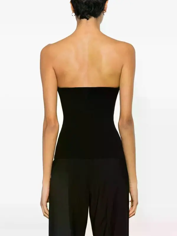 Coperni Ribbed-knit Bustier Top