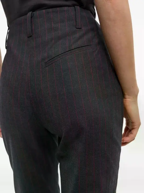 GANNI Pinstriped Capri Trousers
