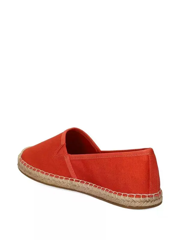 Tommy Hilfiger Flag-embroidered Canvas Espadrilles - Orange