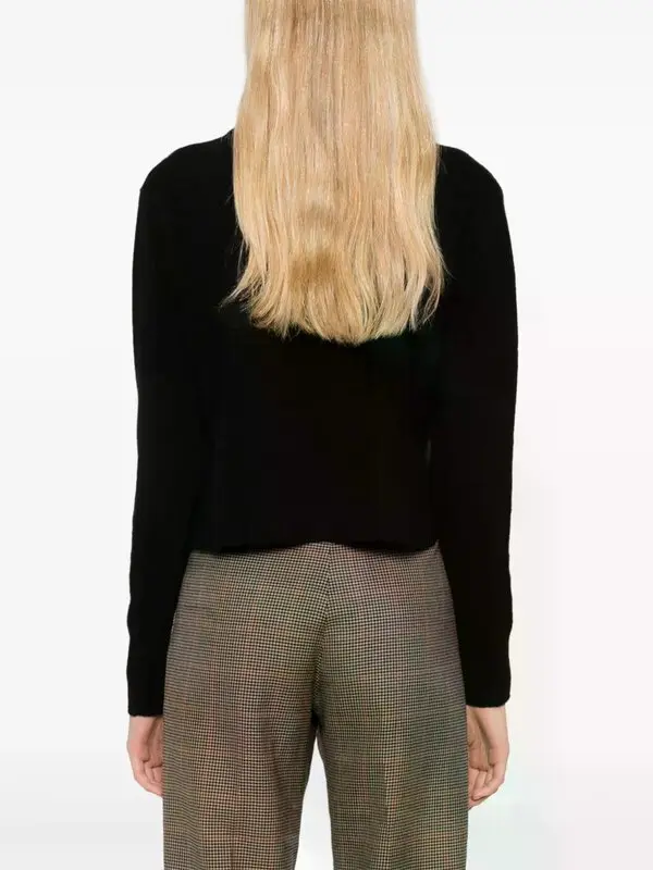 Pinko Love Birds Embroidered Cashmere Blend Sweater