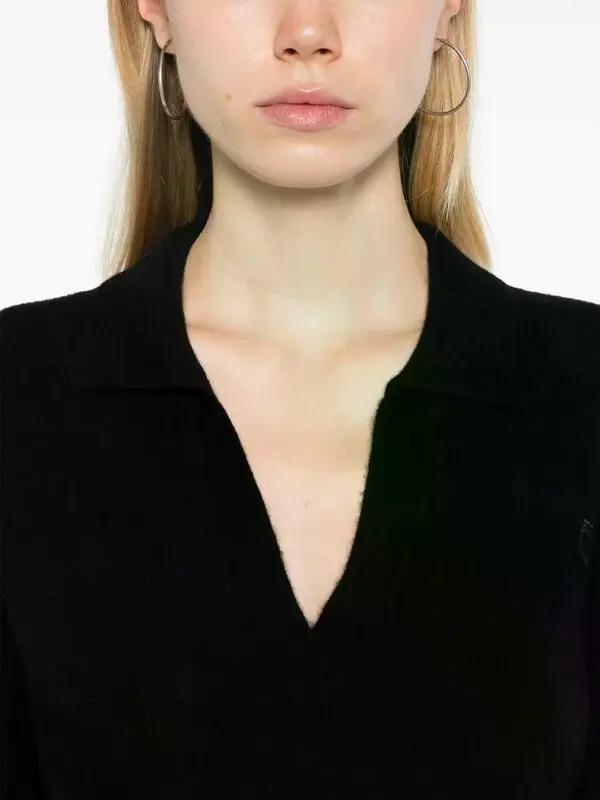Pinko Love Birds Embroidered Cashmere Blend Sweater