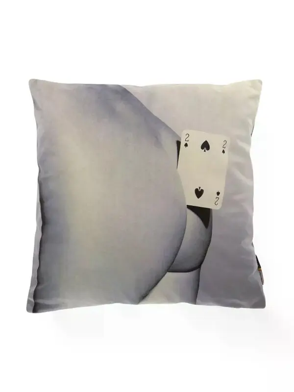SELETTI Toiletpaper Card Cushion - Silver