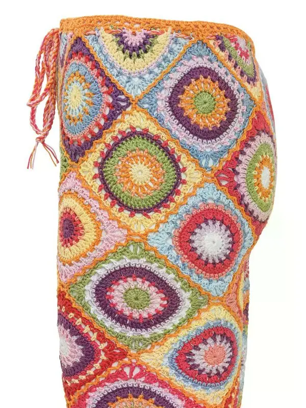 MIXIK Embroidered Straight-leg Trousers