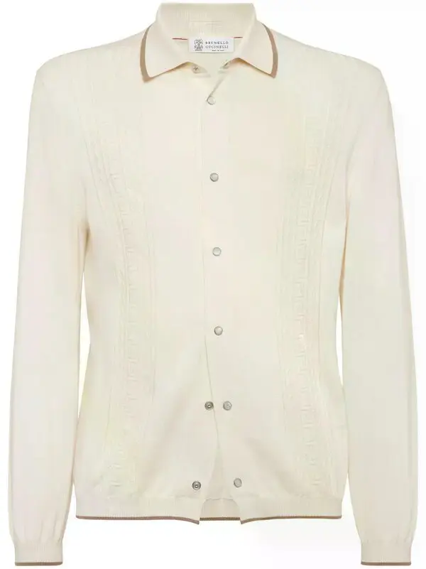 Brunello Cucinelli Knitted Shirt - Neutrals