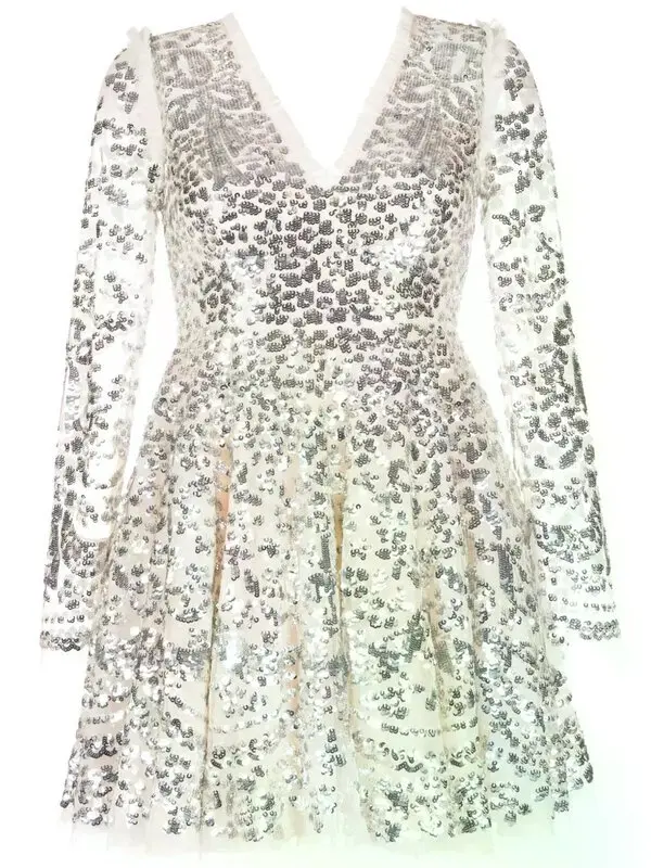 NEEDLE & THREAD Embellished Chandelier Minidress