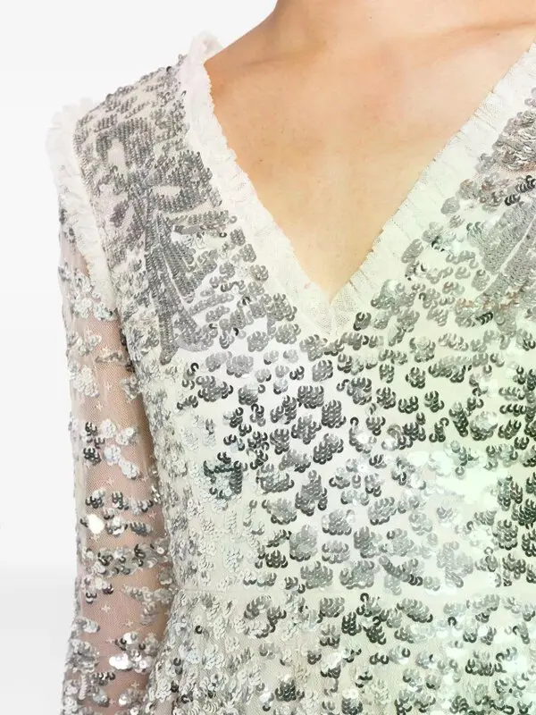 NEEDLE & THREAD Embellished Chandelier Minidress