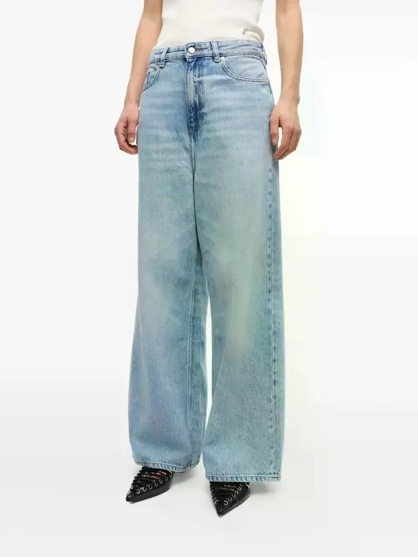 GANNI Whiskering-effect Jeans