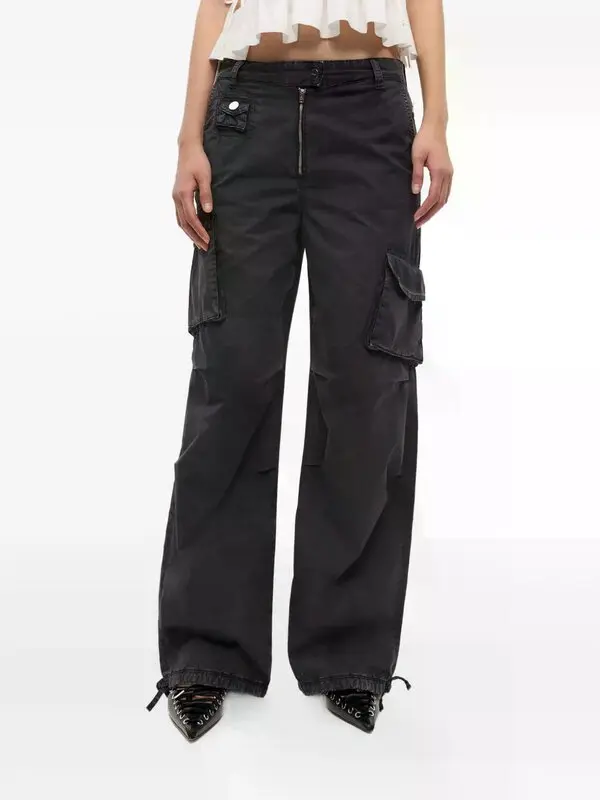 GANNI Cargo Trousers - Black