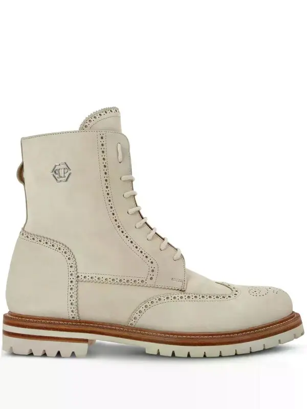 Philipp Plein Nubuck Leather Boots