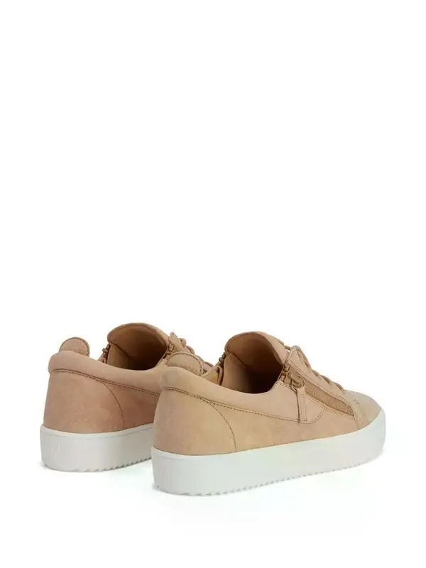 GIUSEPPE ZANOTTI Frankie Double-zip Low-top Sneakers - Neutrals