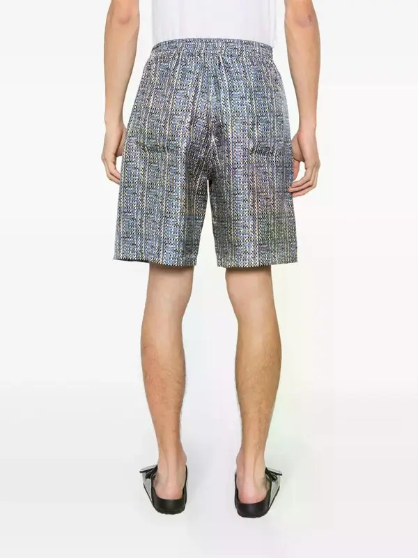 Fendi Ff-print Silk Shorts