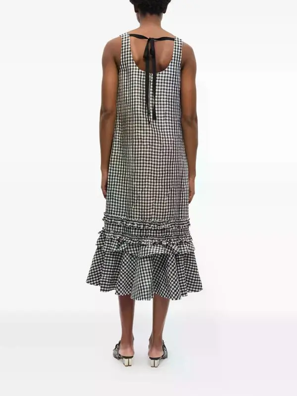 GANNI Gingham-print Dress