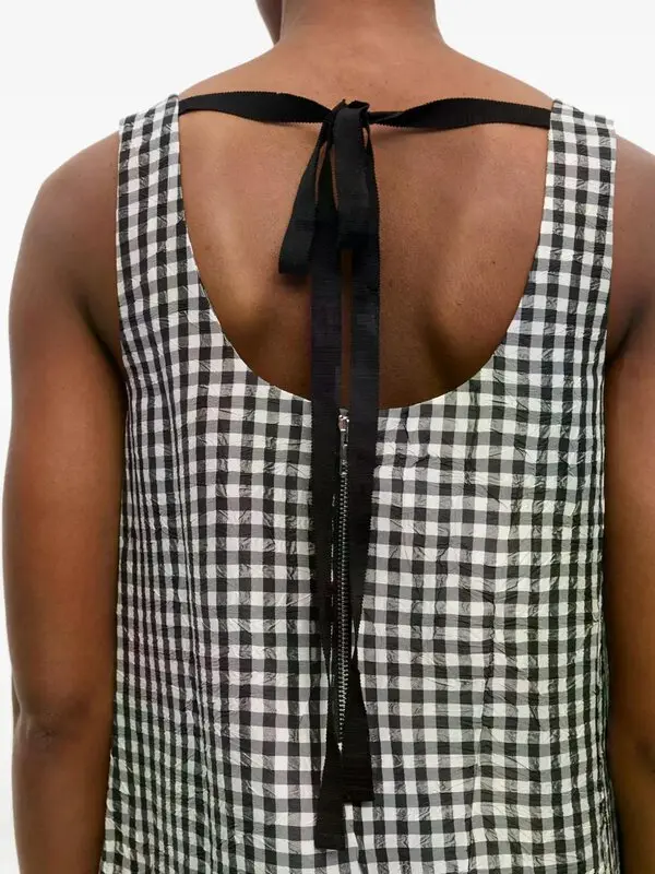 GANNI Gingham-print Dress